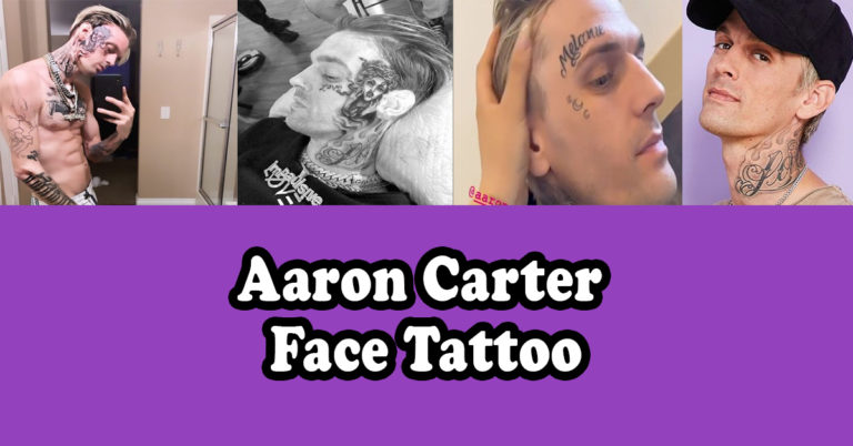 Aaron Carter Face Tattoo